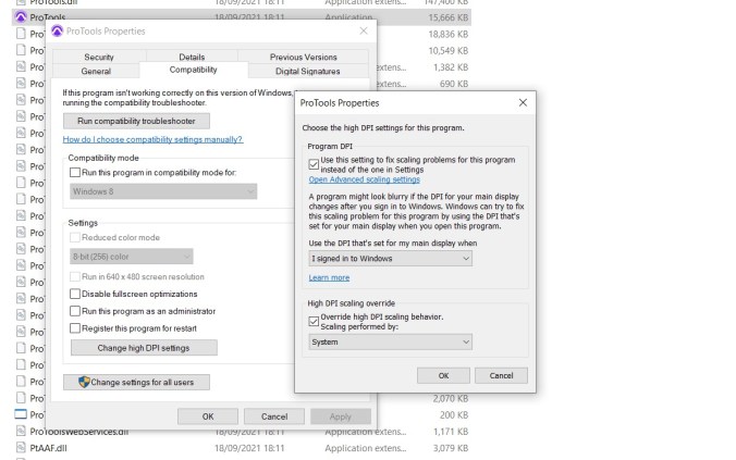 How to fix Pro-Tools scaling and display issues on Windows 10 | Creative